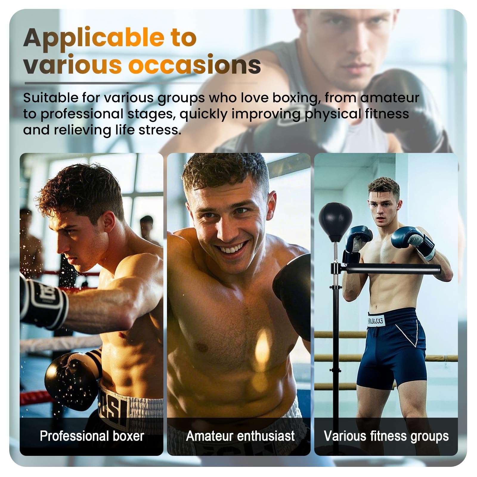 Snapklik.com : INNOLIFE Boxing Bar Height Adjustable Spinning Bar