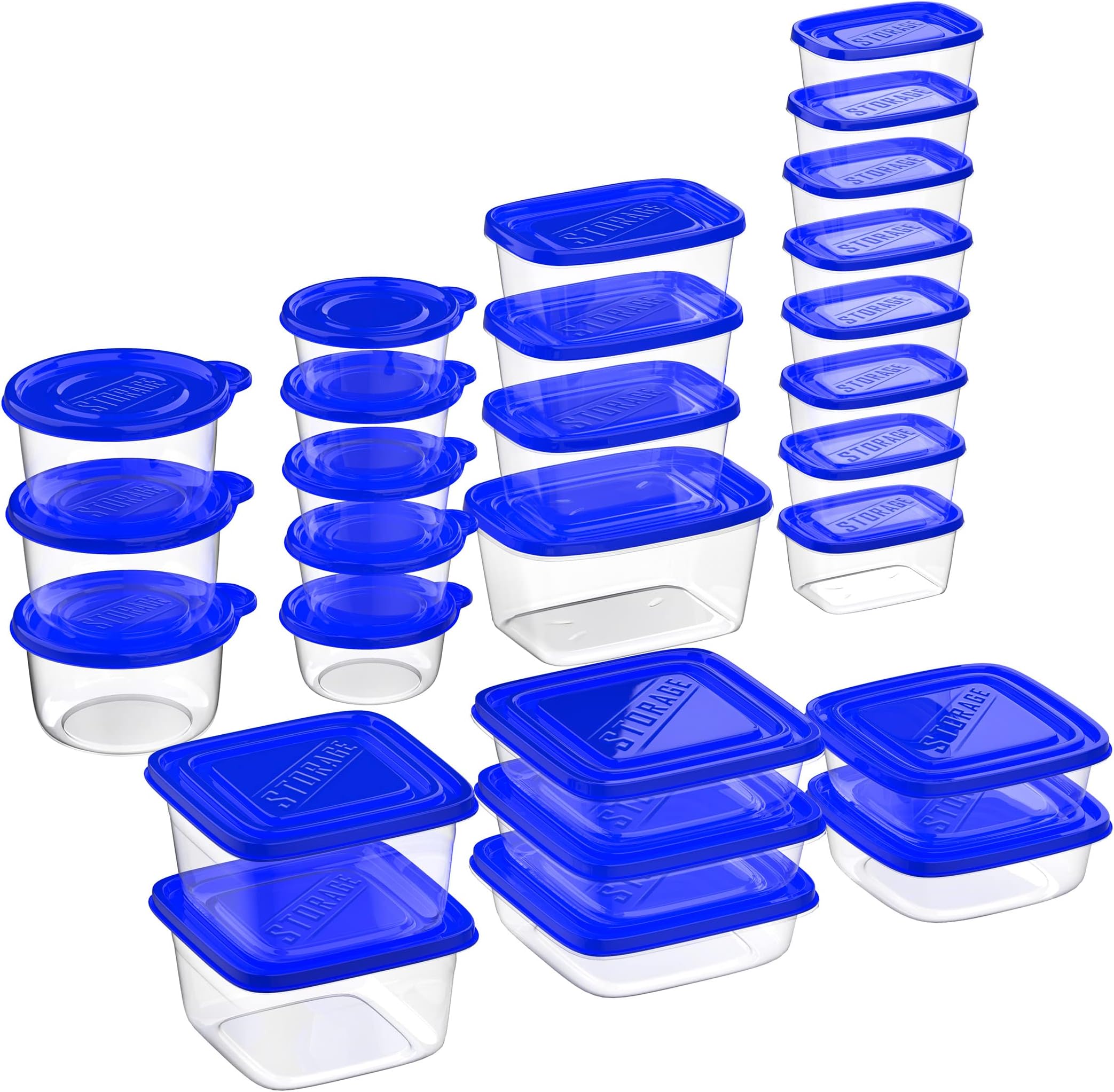Amazon.com: 54-Piece Food Storage Containers with Lids - Fridge ...