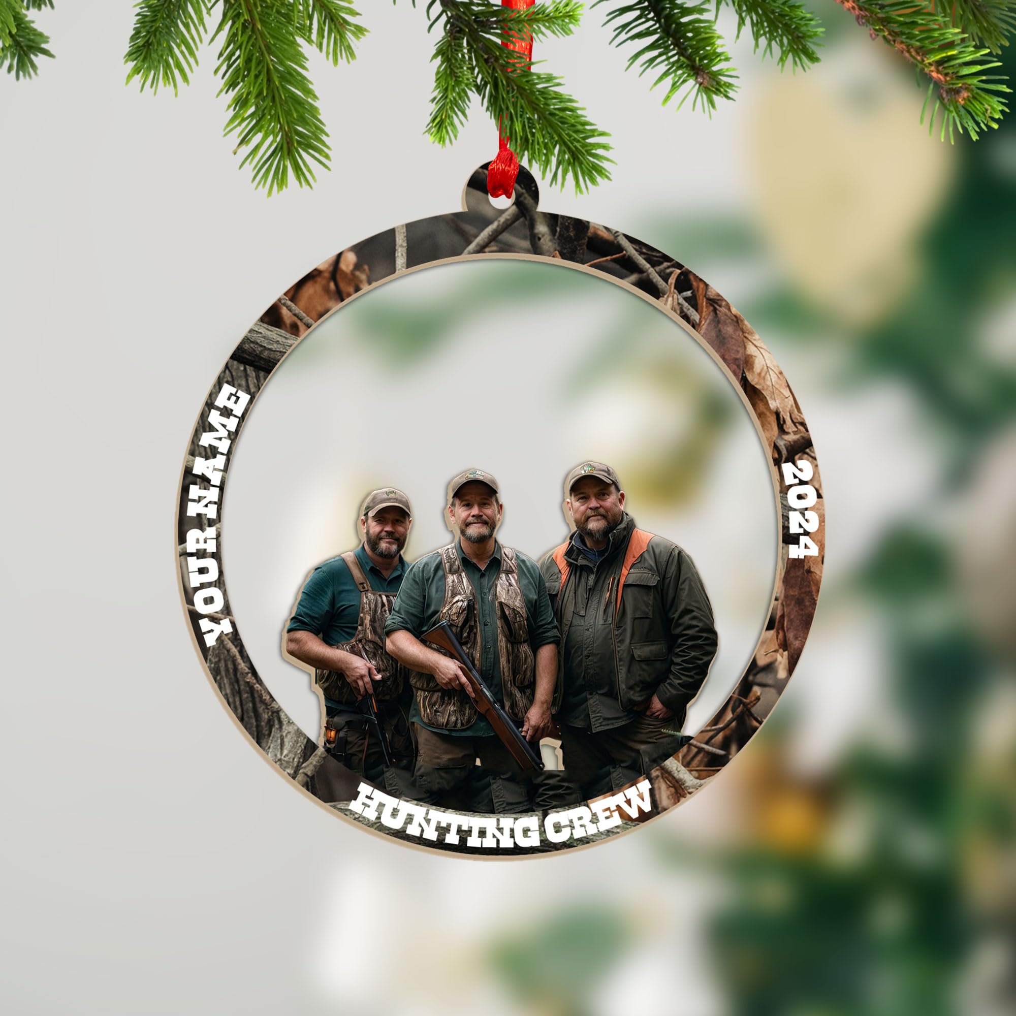 Amazon.com: Custom Deer Hunting Christmas Ornament 2024,Personalized ...