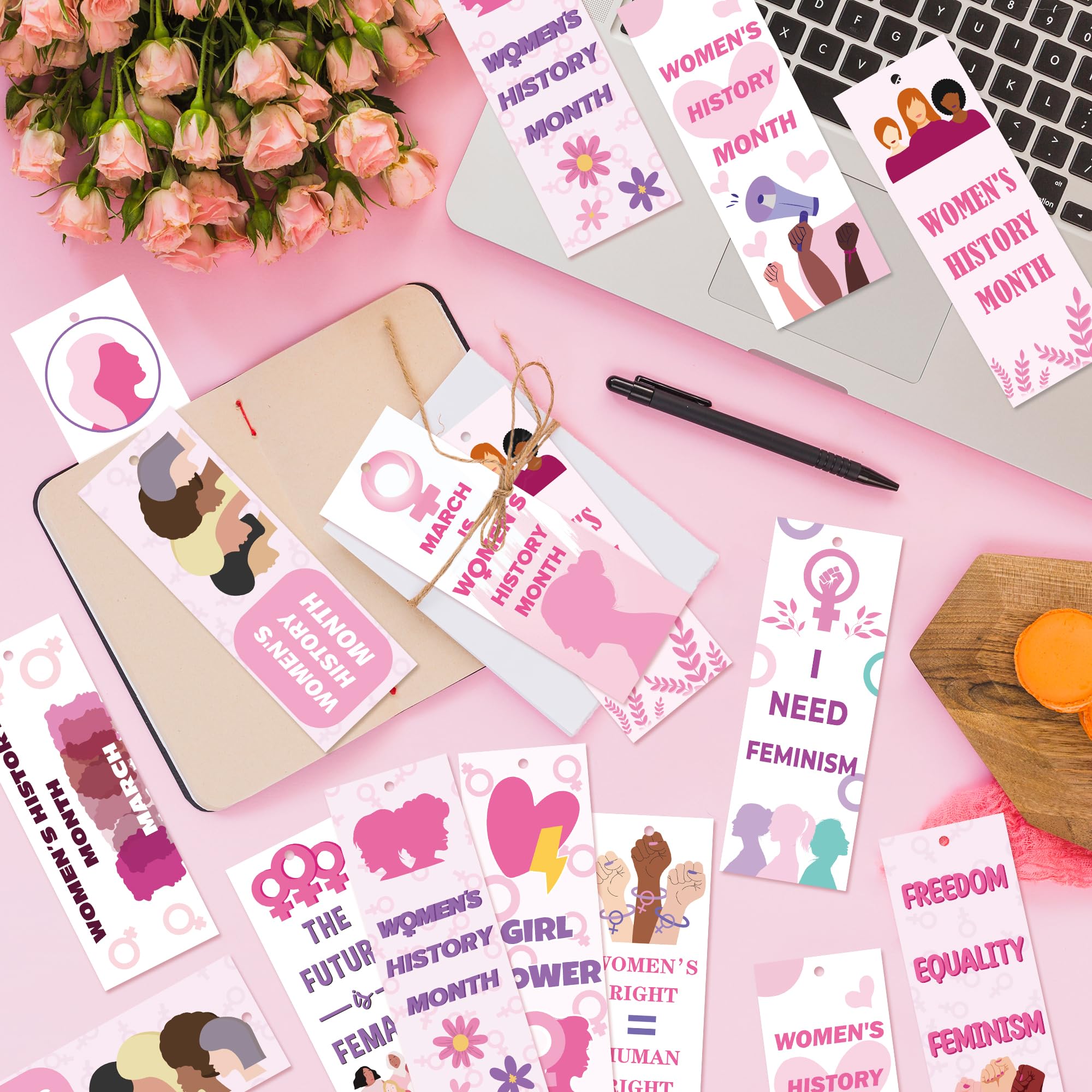 Snapklik.com : 120pcs Womens History Month Bookmarks, I Need Feminism ...