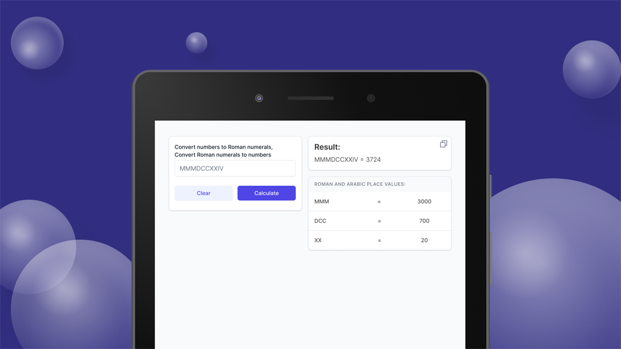 Roman Numeral Converter - App on Amazon Appstore