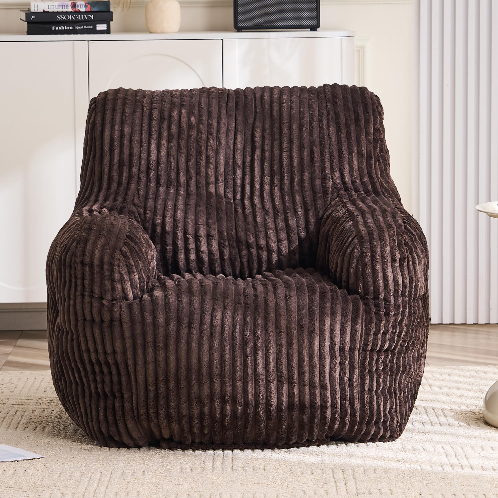 Amazon.com: FOXHUNTER Large Bean Bag Chairs for Adults, Giant Bean Bag ...