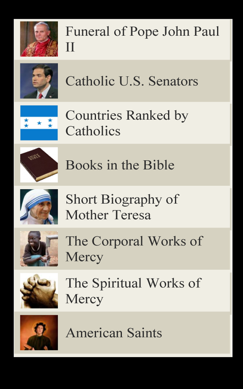 Catholic Lists - App on Amazon Appstore