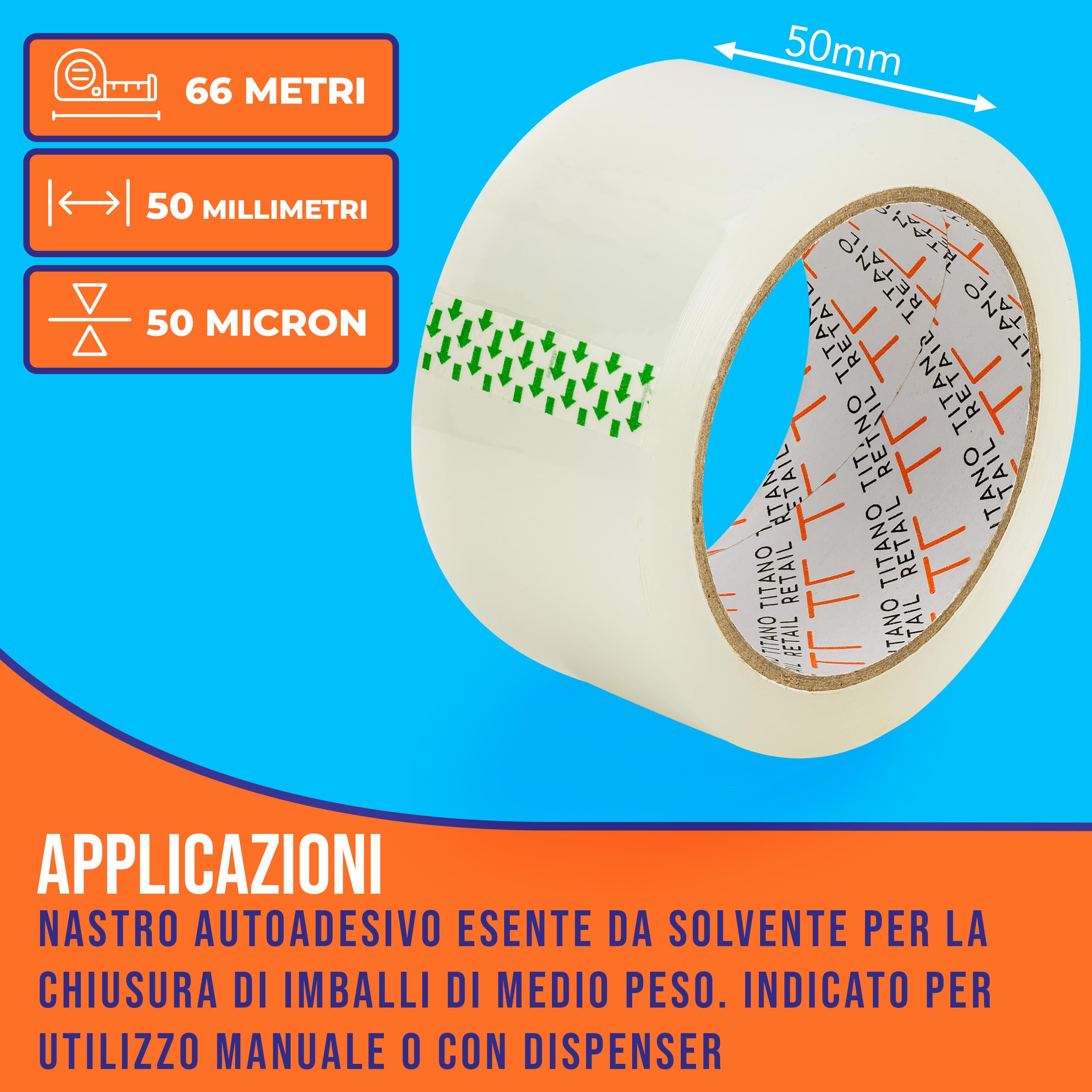 Scotch Imballaggio Nastro Adesivo Trasparente D.RECT - 19 Mm X 33 M ...
