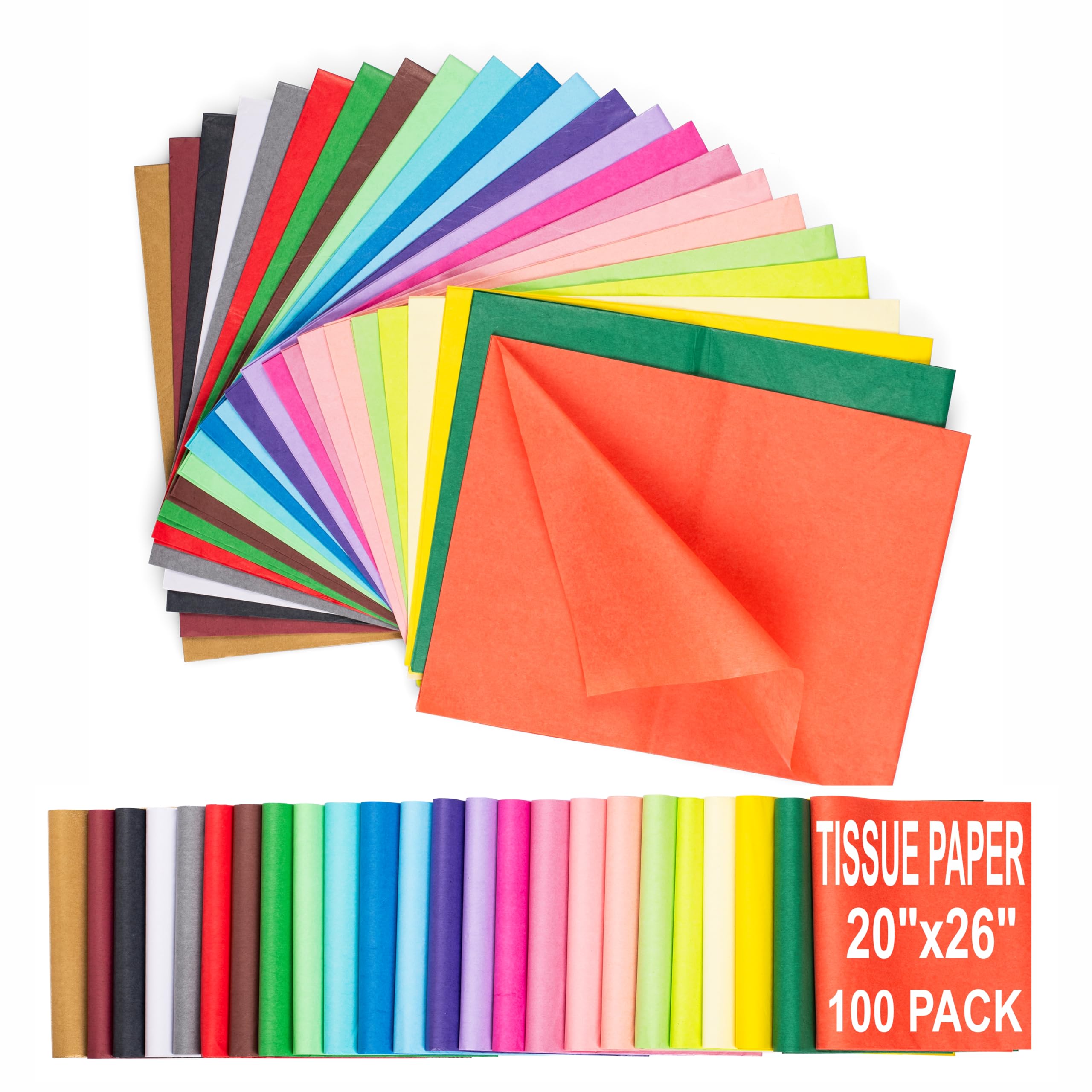 Amazon.com: Tissue Paper for Gift Bags - Tissue Paper Bulk | 25 Colors ...