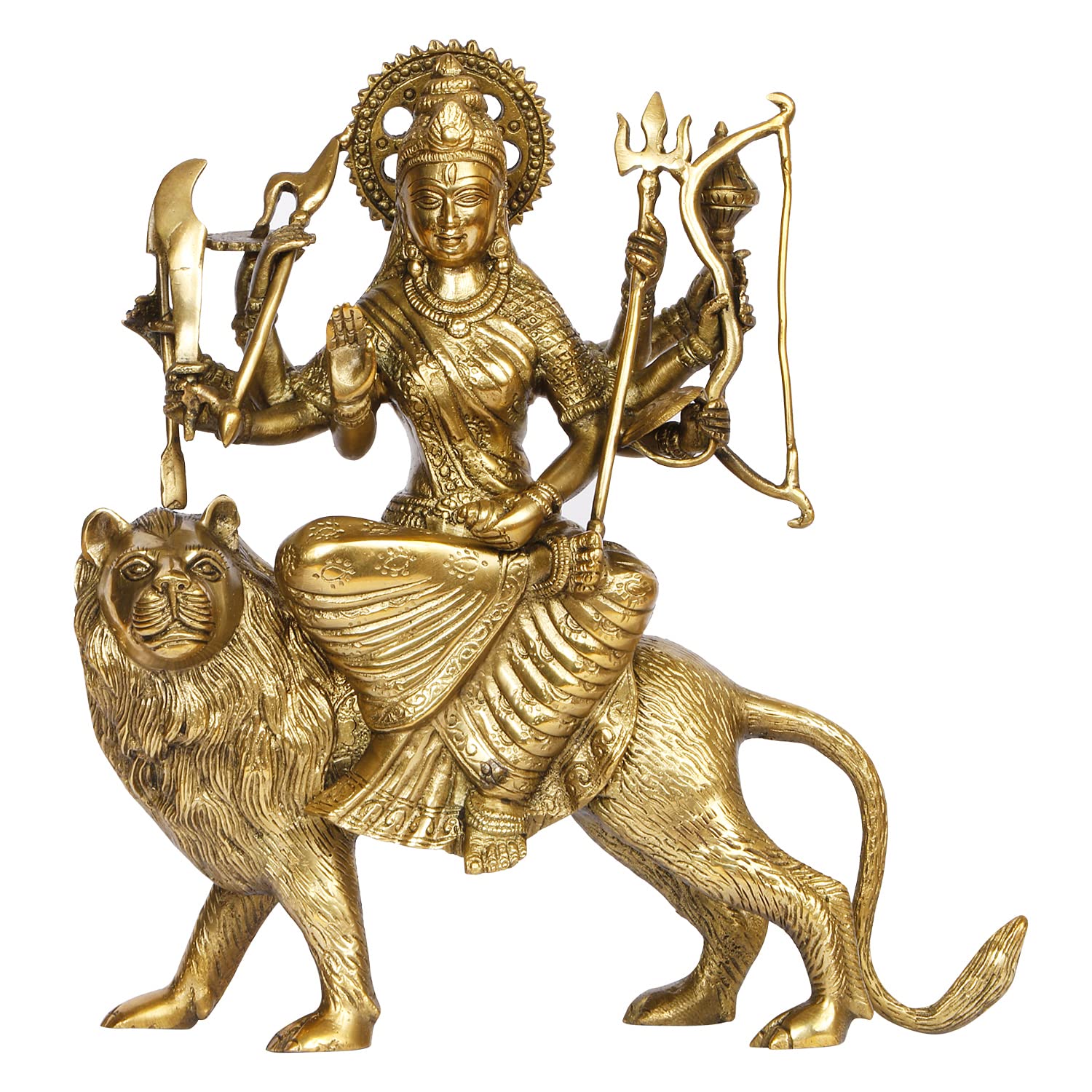 Buy ARTVARKO Artavrko Brass Durga Maa/Sherawali MATA Devi/Goddess ...
