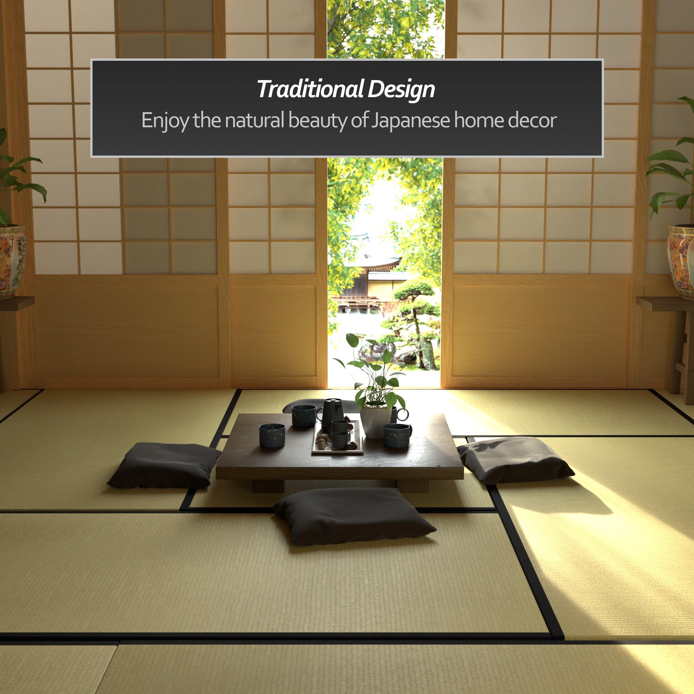 Japanese Tatami Mat Living Room Japanese Home Design Premium Photo
