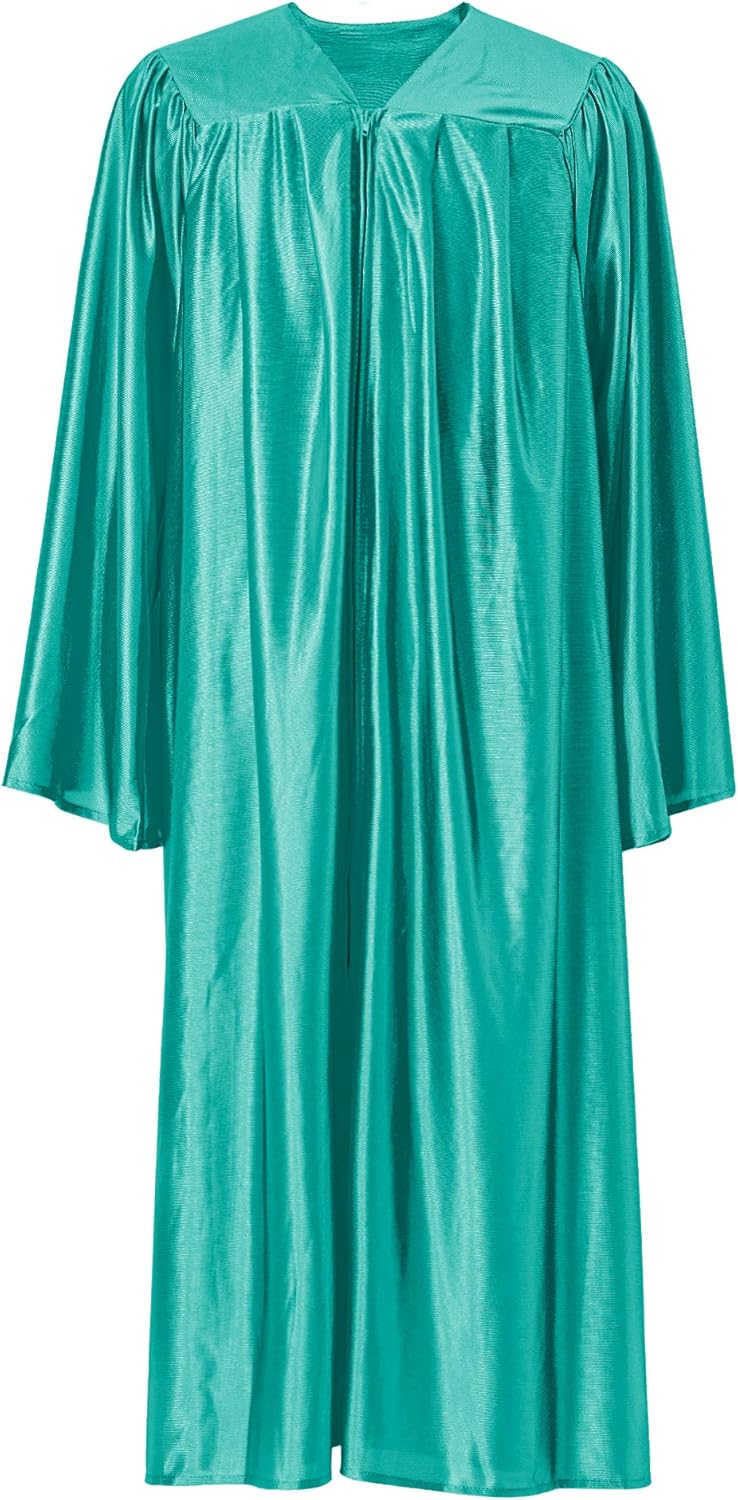 GraduatePro Unisex Choir Robe Confirmation Robe Shiny Open Sleeves 12 ...