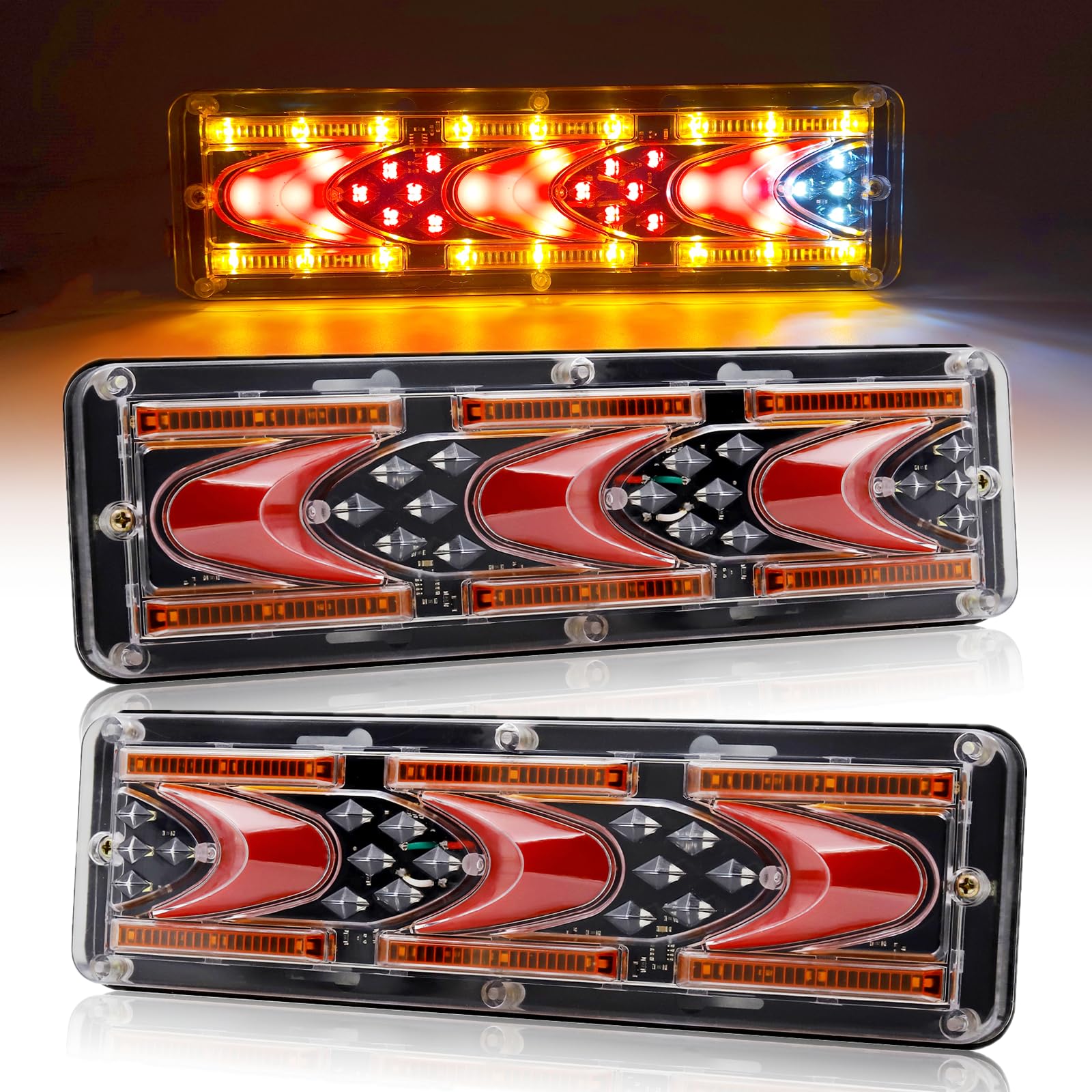 Amazon.com: NWpangu LED Truck Tail Lights, LED Trailer Rear Light Brake ...