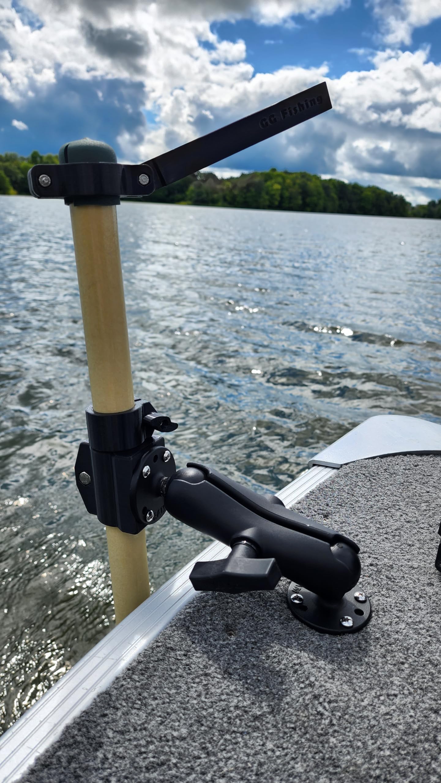 Amazon.com: GG Fishing Transducer Pole Mount Boat Mount kit with or ...