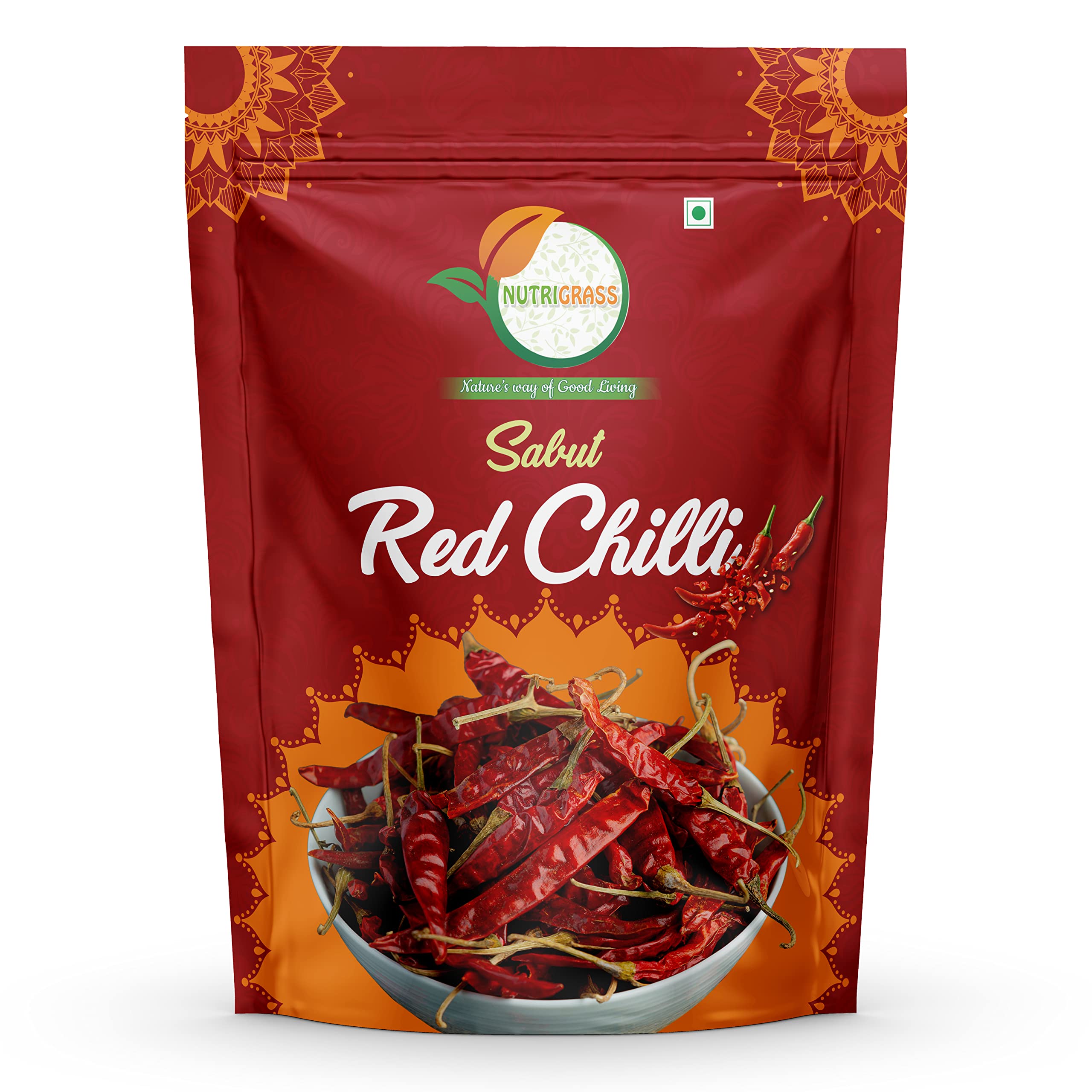 Buy GRASS Rajasthani Dry Red Chilli Whole ( Sabut Lal Mirch ), 200g ...
