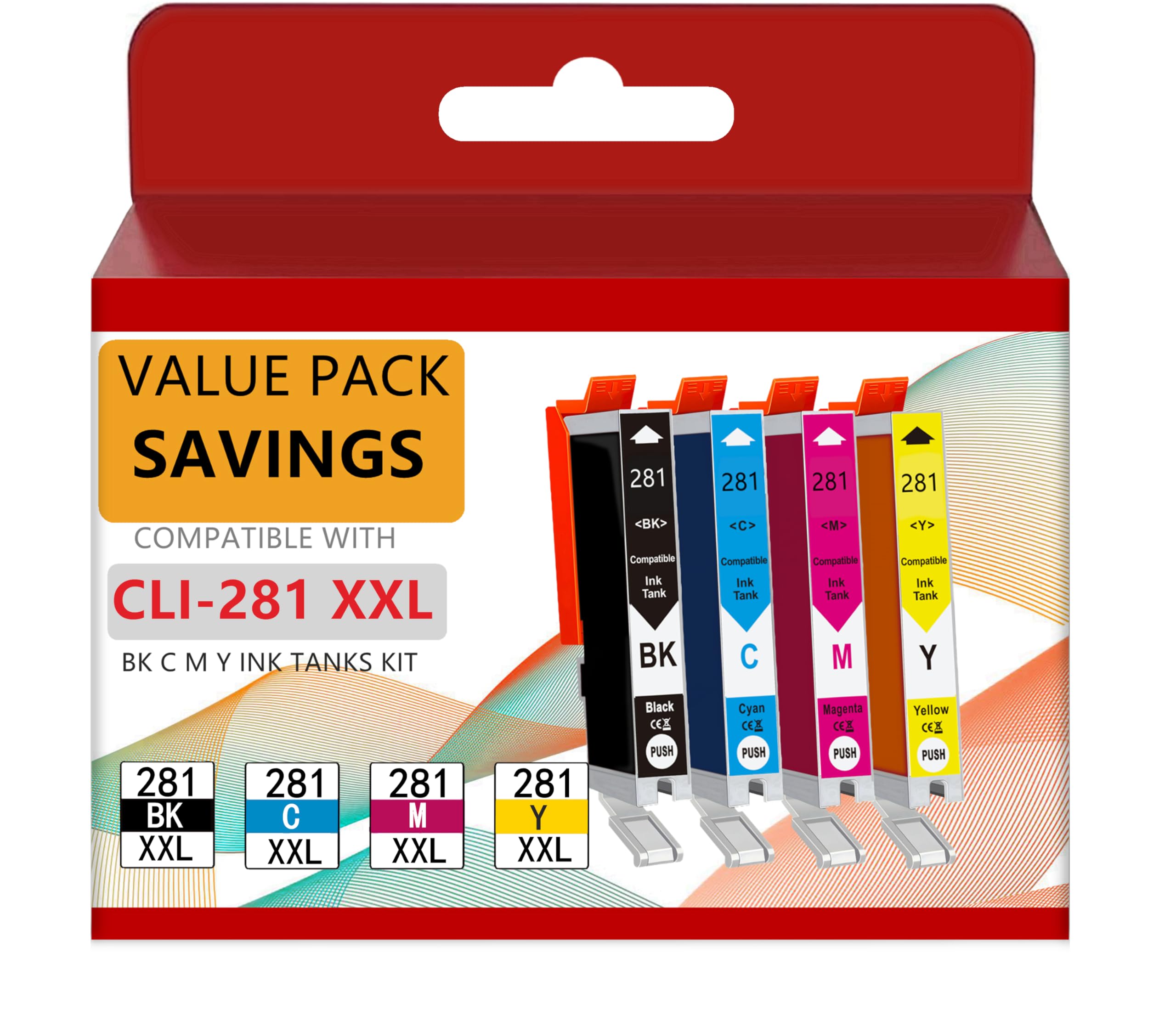 Snapklik.com : CLI-281XXL Compatible Ink Tank Replacement For Canon 281 ...