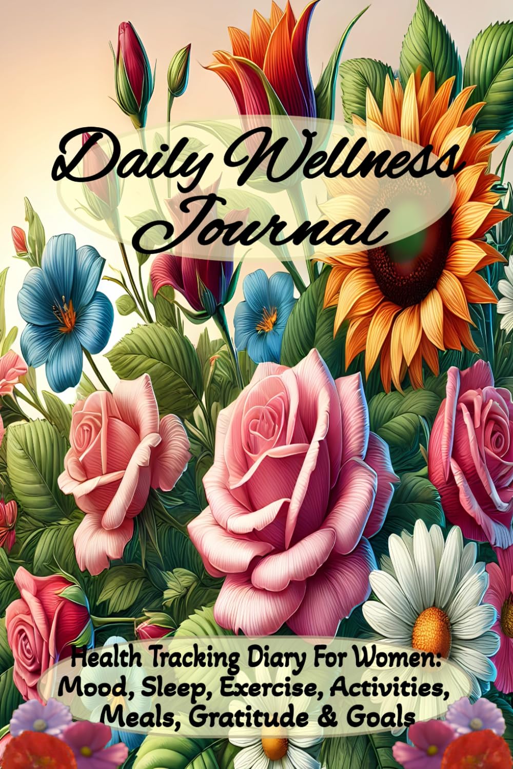 Daily Wellness Journal Health Tracking Diary For Women: Mood, Rest ...