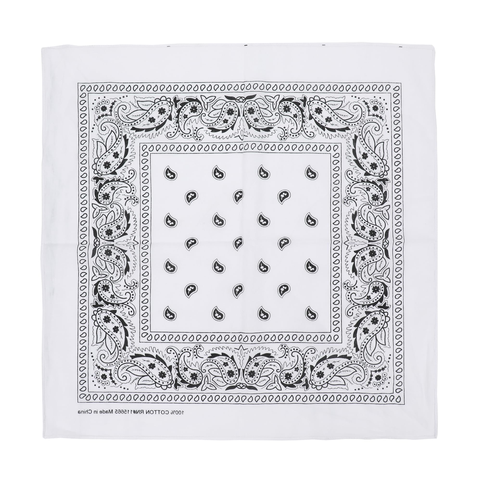 Snapklik.com : Lightweight White 22"x22" 6-Pack Bandana Set