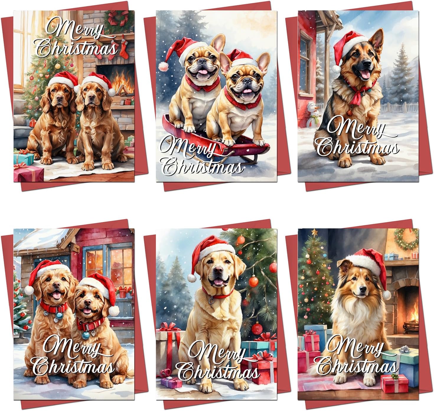 Cavapoo in Snow Christmas Cards Pack of 5 : Amazon.co.uk: Stationery ...