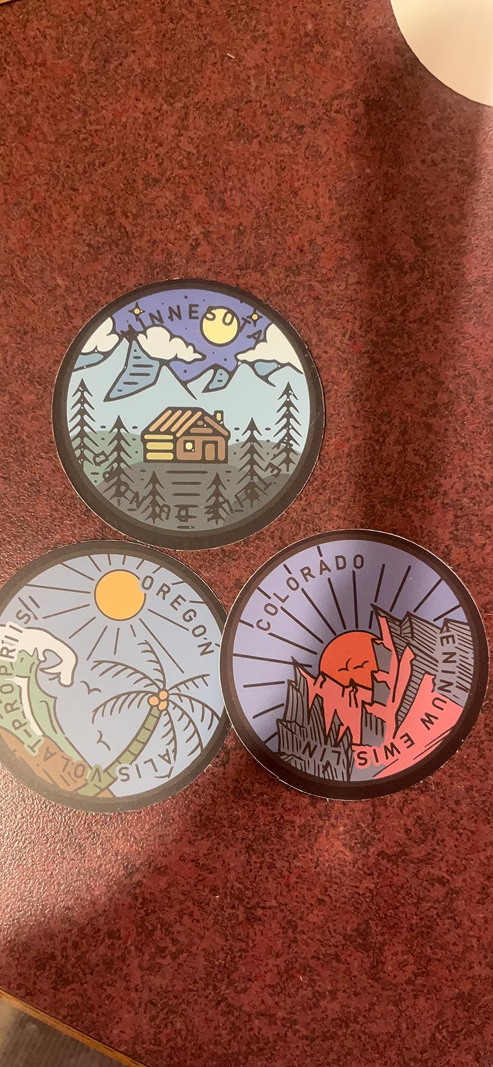 Amazon.com: 120 Pcs United States City Travel Map Stickers Waterproof ...