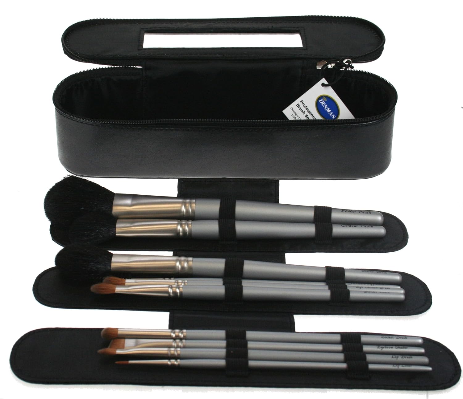 Amazon.com : Denman 10 Piece Cosmetic Brush Set : Hair Brushes : Beauty ...