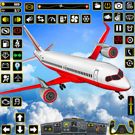 Airplane Pilot Flight Simulator Game - Fly Plane Sky High in Air Abenteuerspiele kostenlos für ...