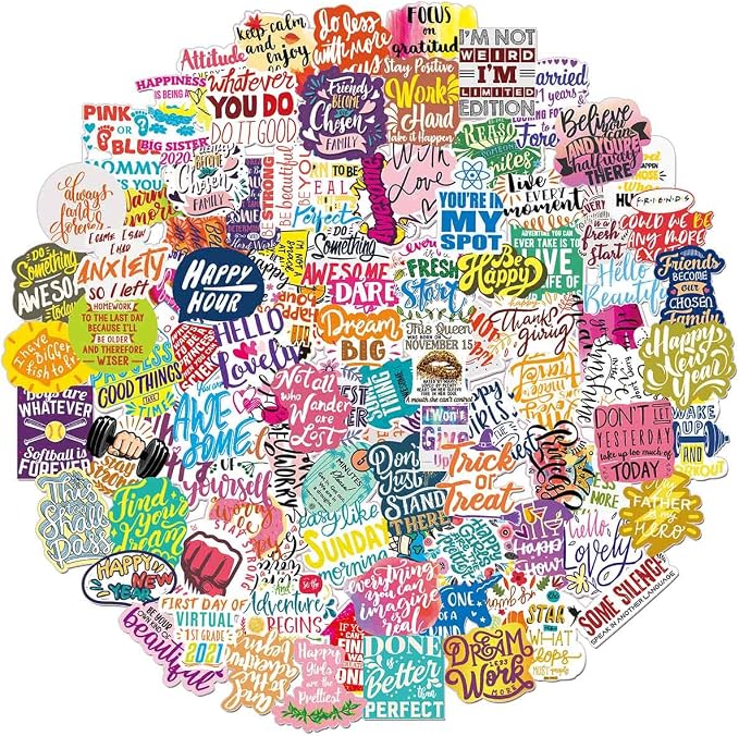 Amazon.com: Inspirational Words Stickers,Positive Affirmation Stickers ...