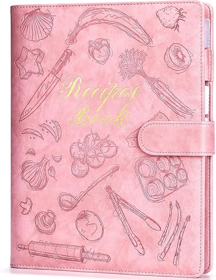 Amazon.com: molekaus Recipe Book ，Blank Recipe Book to Write in Your ...