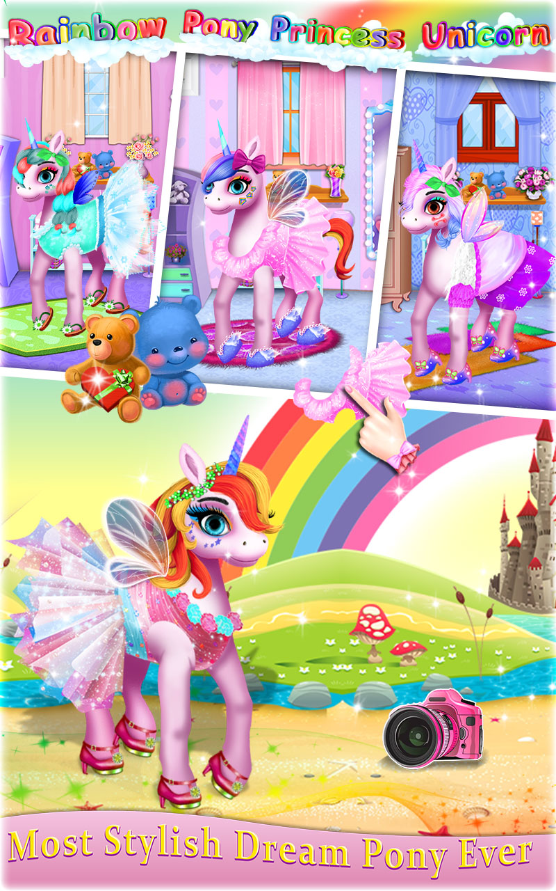 Rainbow Pony Princess Unicorn Beauty Makeover - App on Amazon Appstore