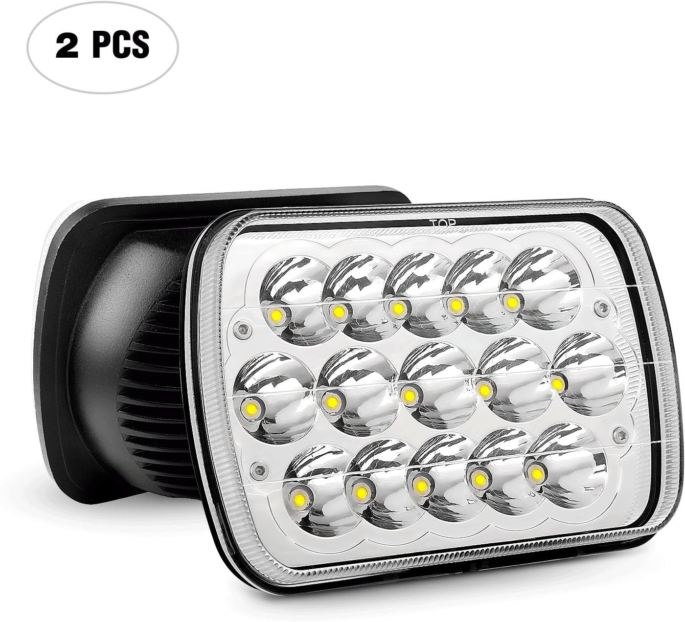 Amazon.com: Nilight - 20015H LED Headlights 2Pcs 45w 7x6 5x7 ...