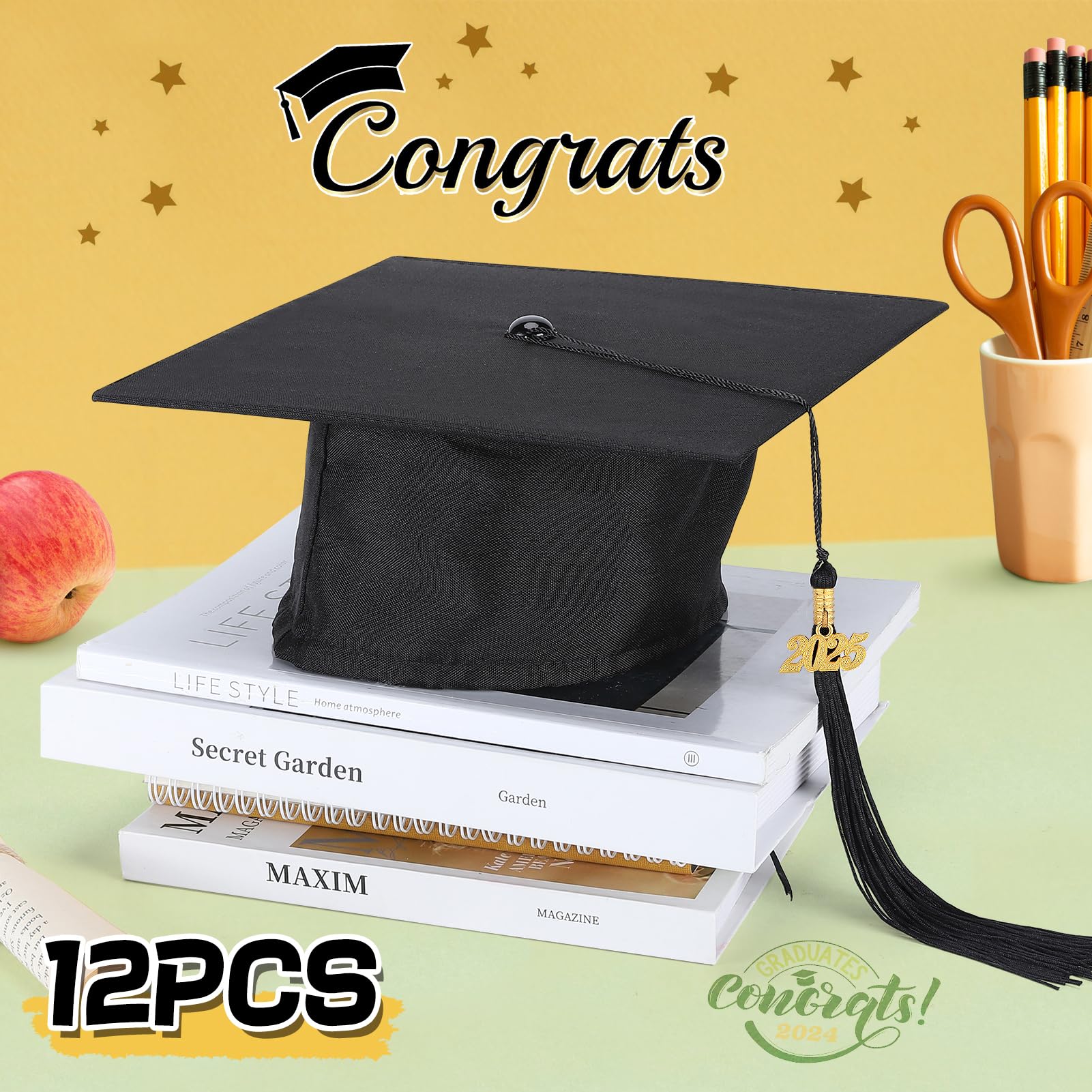 Snapklik.com : Bigmeta 12 Pcs 2025 Preschool Kindergarten Graduation ...