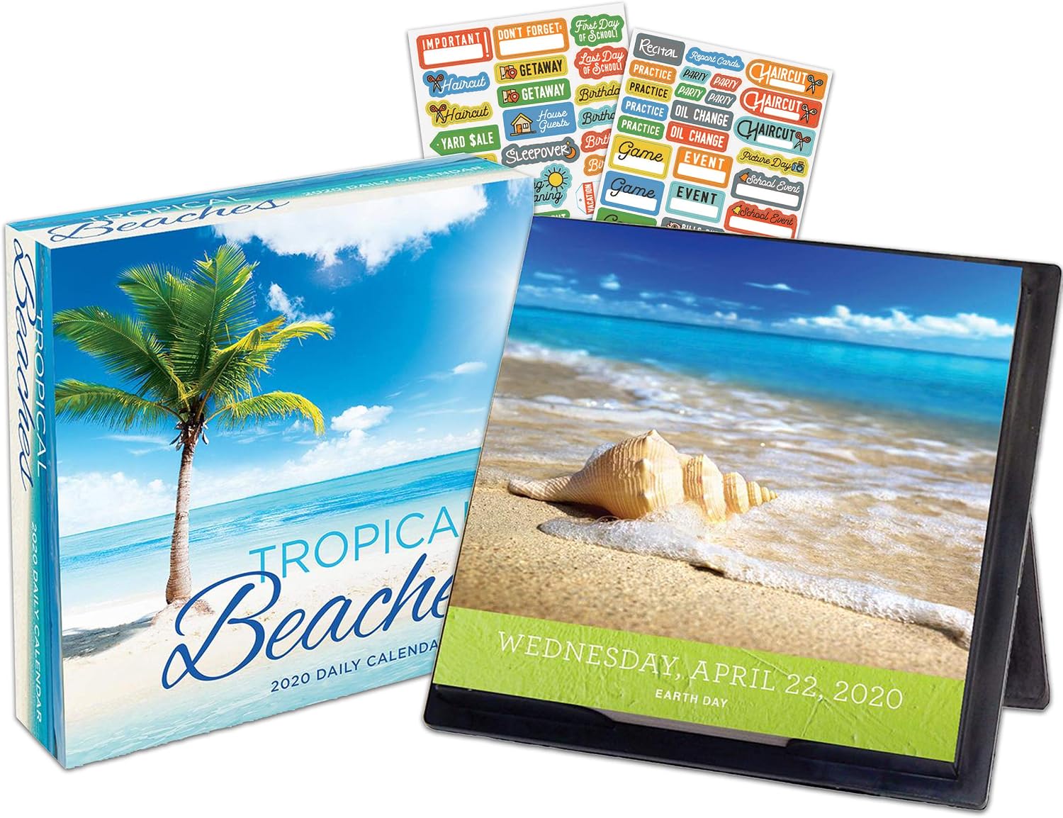 Amazon.com: Tropical Beaches 2020 Calendar Box Edition Bundle - Deluxe ...