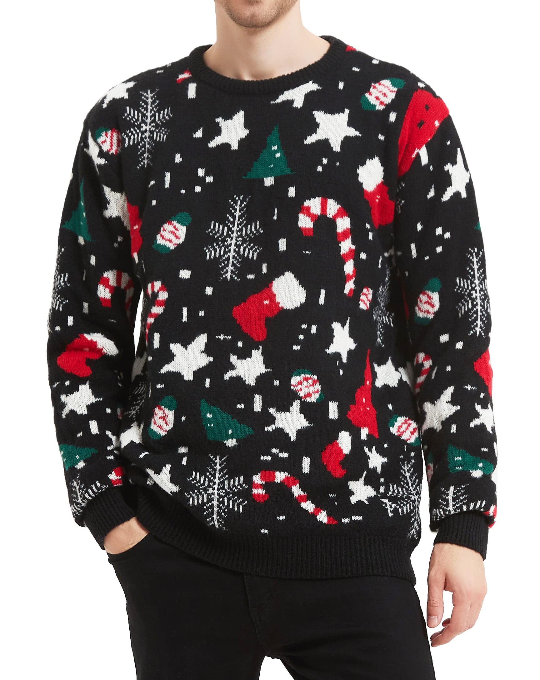 Amazon.com: *daisysboutique* Men's Holiday Reindeer Snowman Santa ...