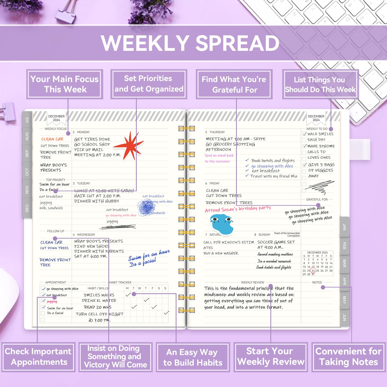Snapklik.com : 2024-2025 Planner, Academic Planner 2024-2025, July 2024 ...