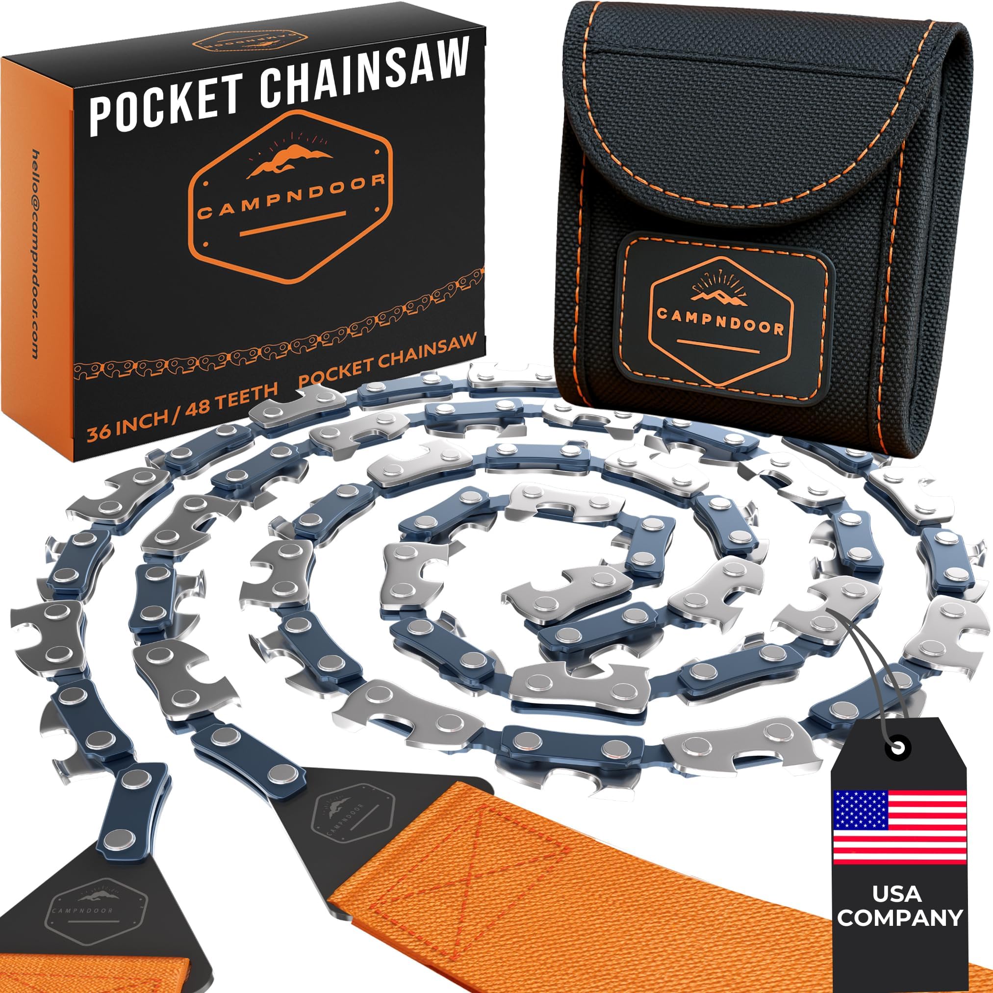 Amazon.com : YOKEPO Survival Pocket Chainsaw Folding Hand Saw Chain 33 ...