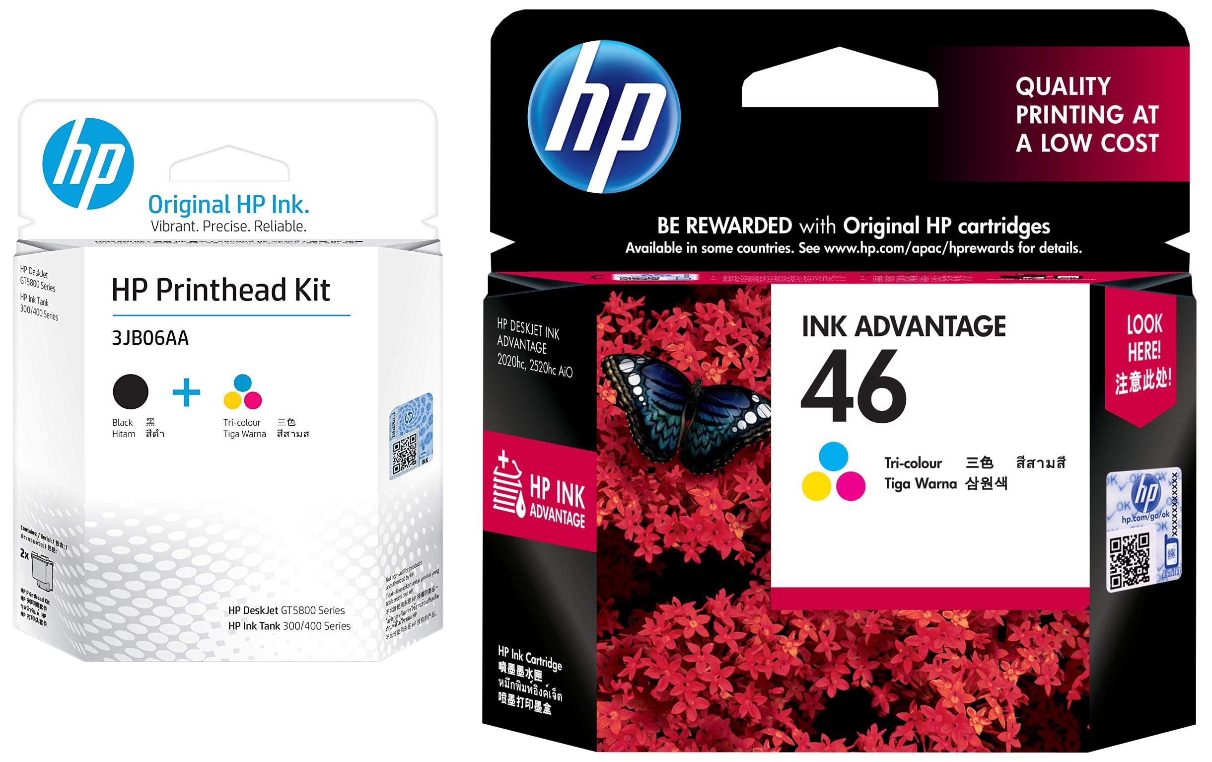 Buy HP Black/Tri Color Combo Printhead DeskJet GT5810 / GT5820 Series ...