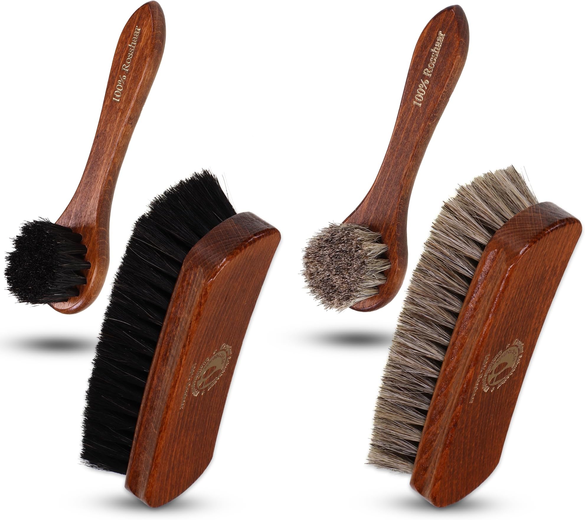 Langlauf Schuhbedarf Rosshaar Schuhpflege Set - Schuhbürsten aus ...