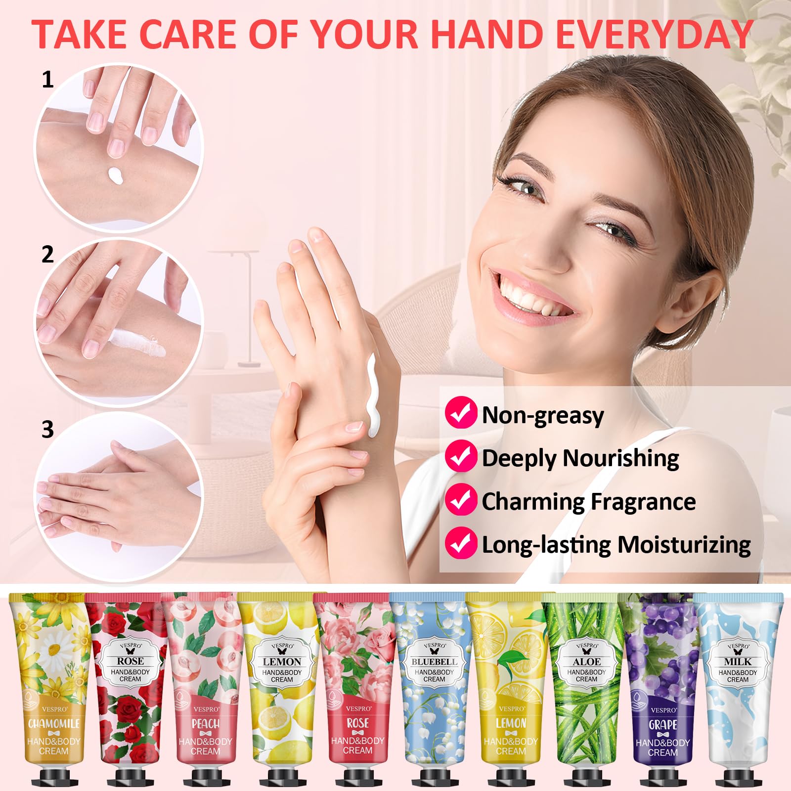Snapklik.com : 140 Pack Hand Cream Gifts Set, Stocking Stuffers For ...