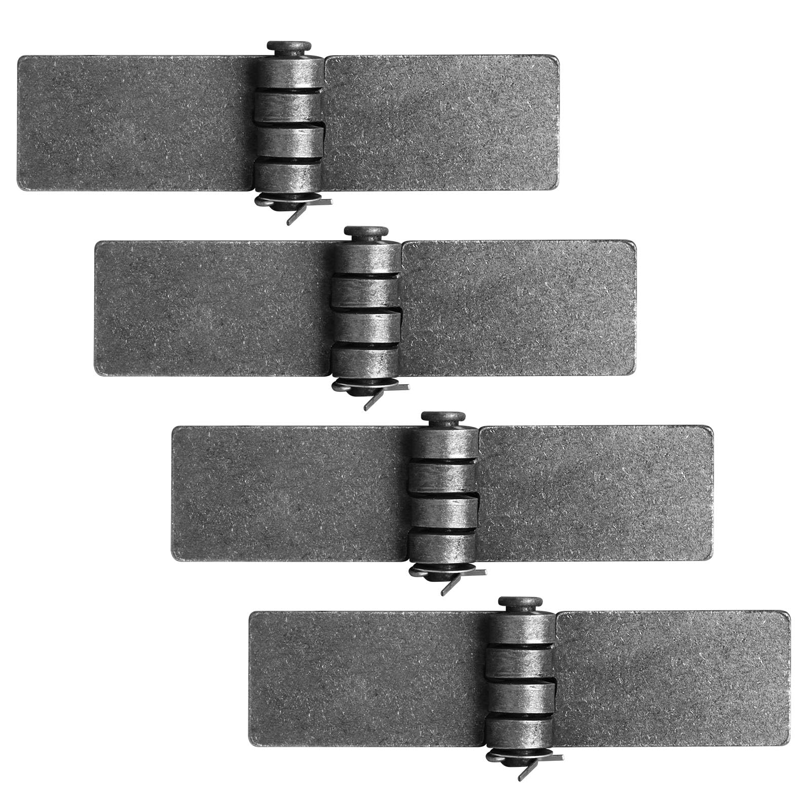4 Pcs Weld On Steel Butt Hinge, 2-1/2" x 7-1/2", Strap Style Long Leaf ...