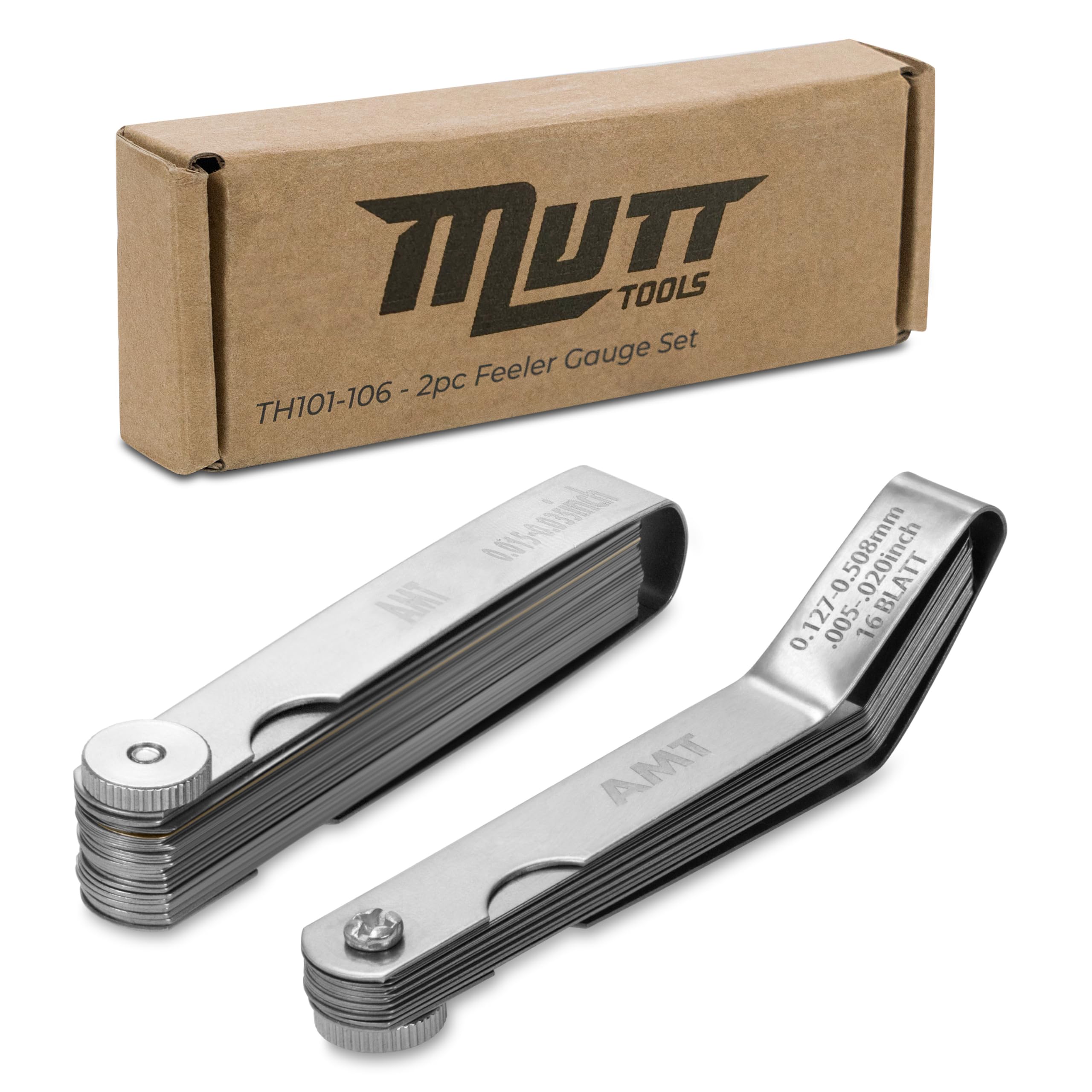 Snapklik.com : AMERICAN MUTT TOOLS 2pc Straight And Angled Feeler Gauge ...