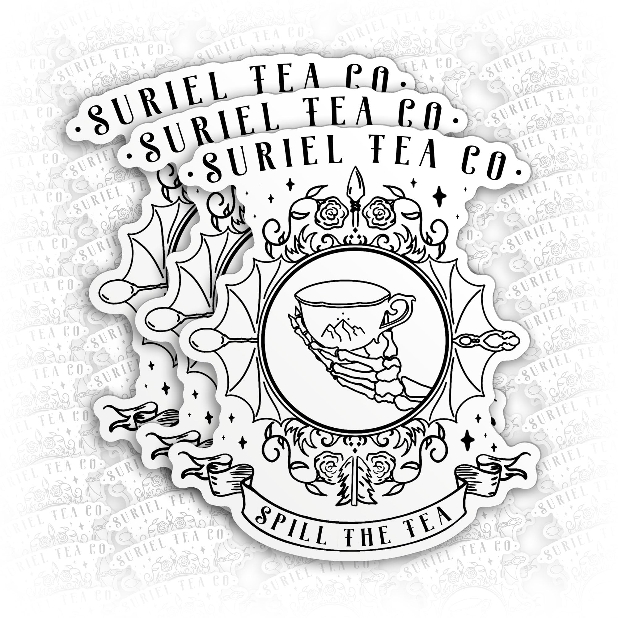 Amazon.com - (3Pcs) ACOTAR Sticker Suriel Tea Co Spill The Tea Stickers ...