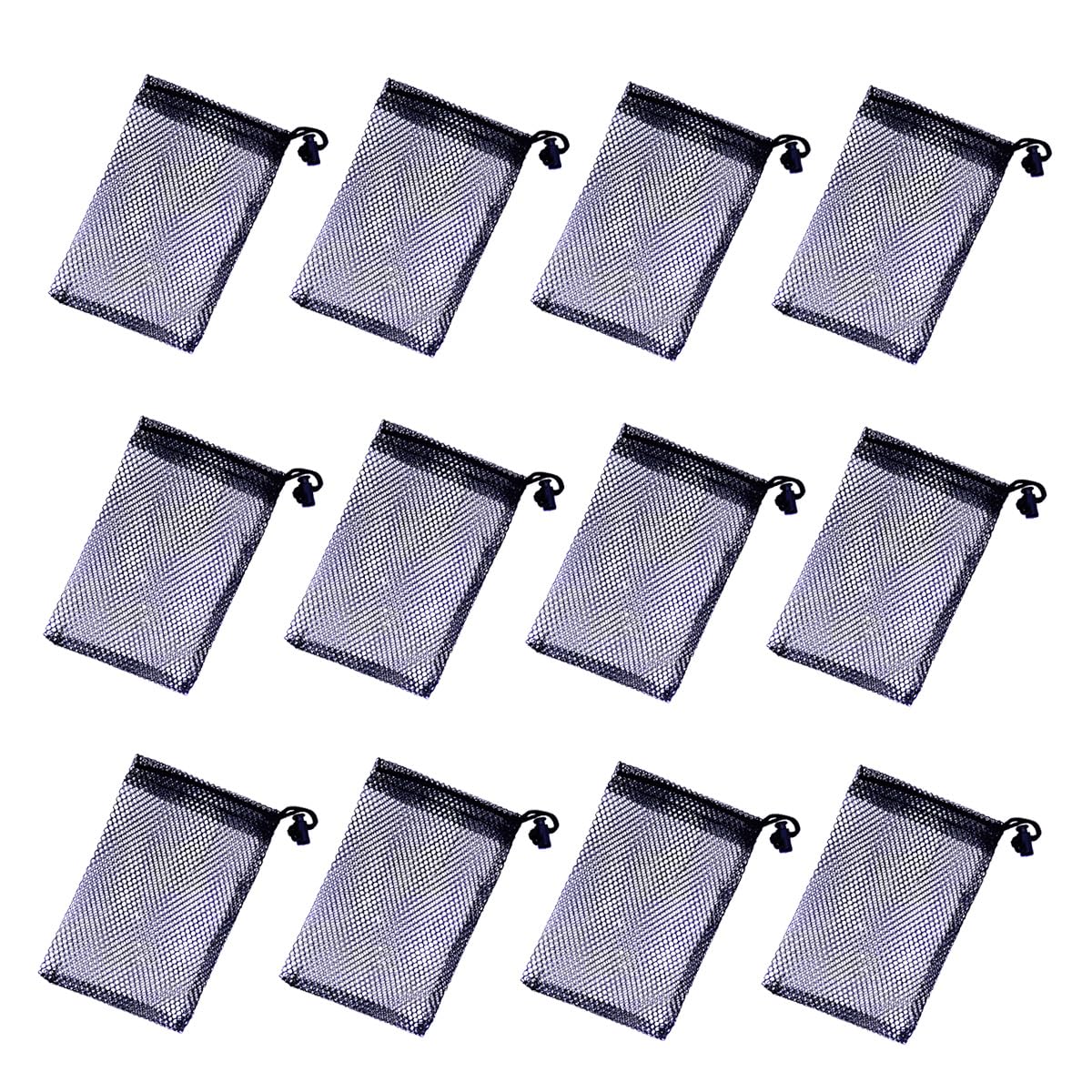 Amazon.com: Leewoth 12pcs Small Mesh Bags Nylon Storage Mesh Bags Black ...