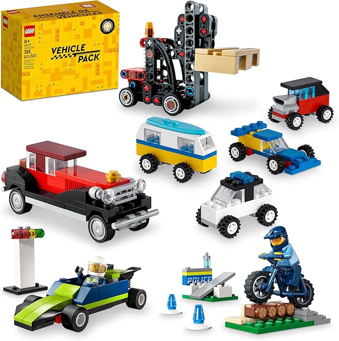 Amazon.com: LEGO Creator Vehicle Pack 66777 Collectible Car Set with Buildable Car Toys, Great ...