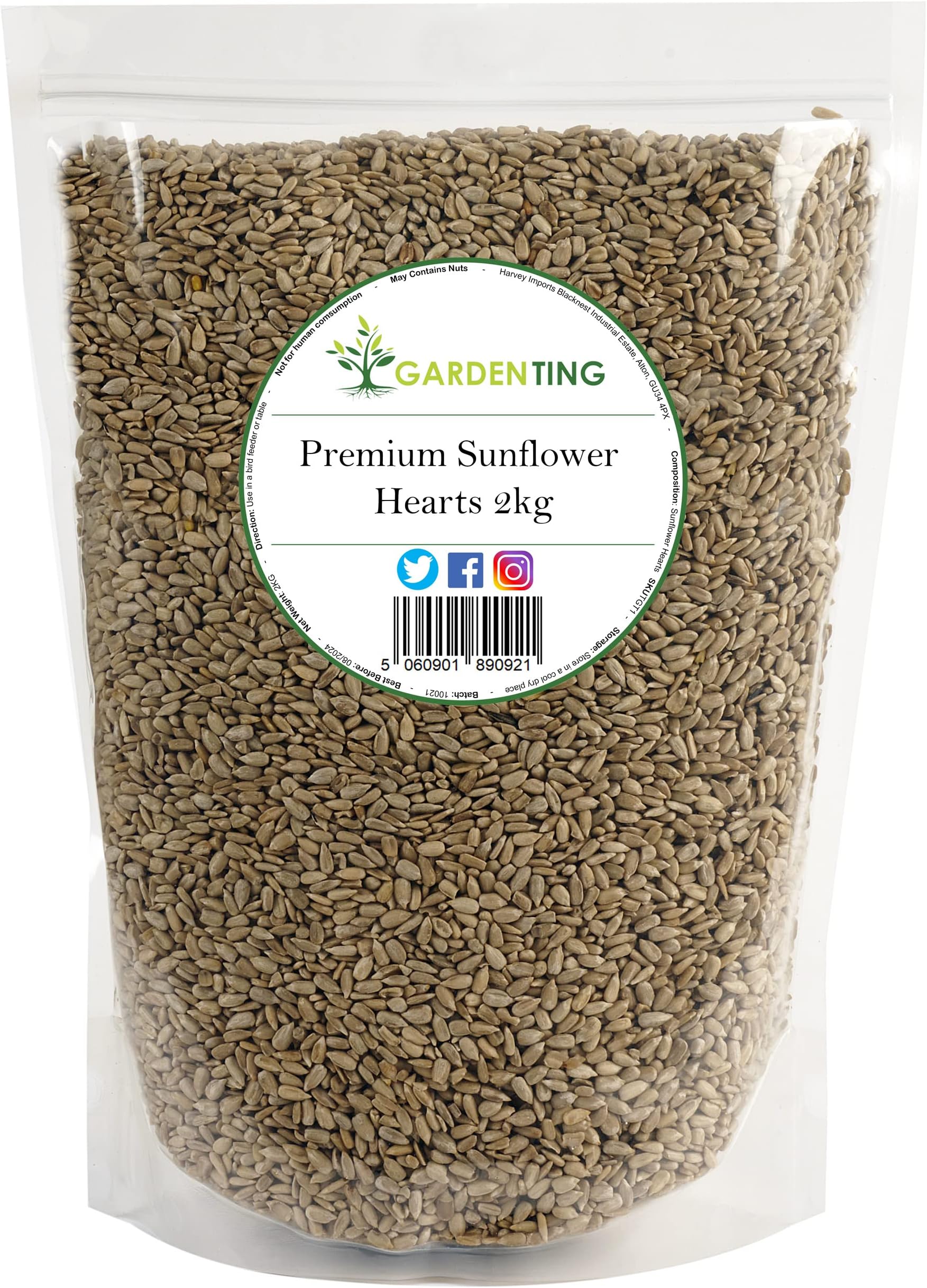 Sunflower Hearts Bird Seed 2kg : Amazon.co.uk: Garden