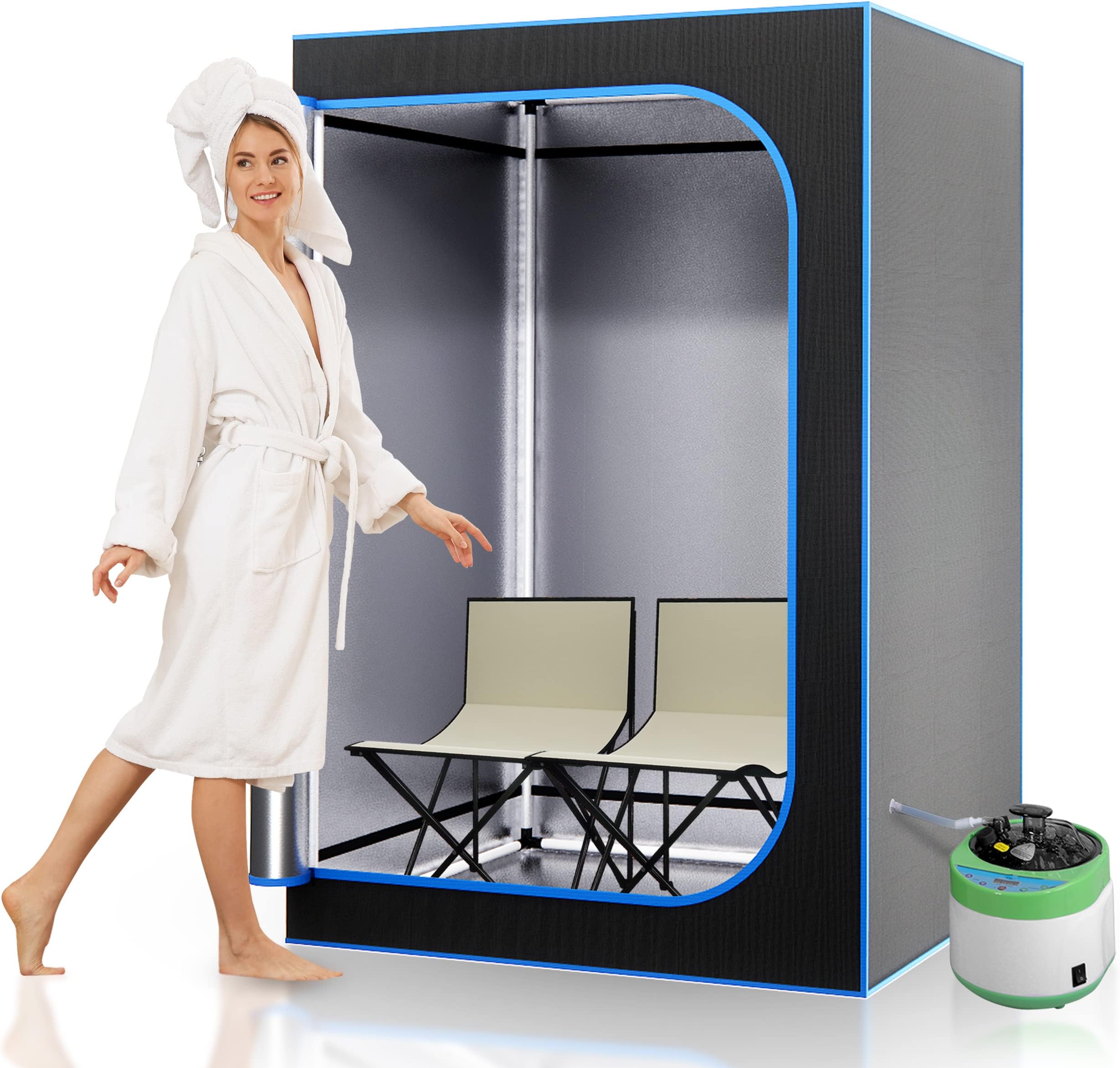 Amazon.com : SereneLife Compact Portable Steam Sauna - Detoxify ...