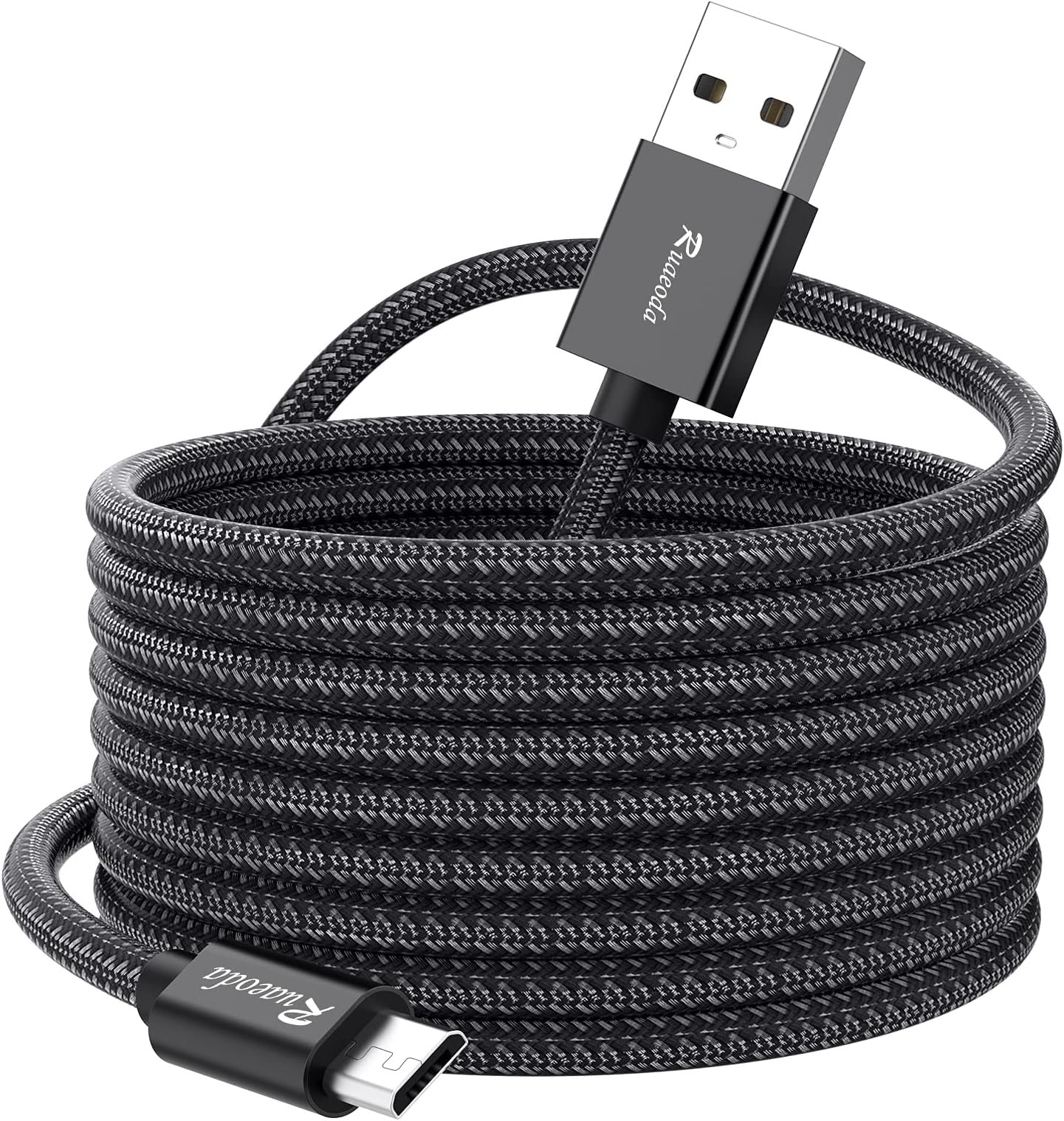 Amazon.com: Vebner 20-Foot Micro USB - USB-A to Micro-B - Cable ...