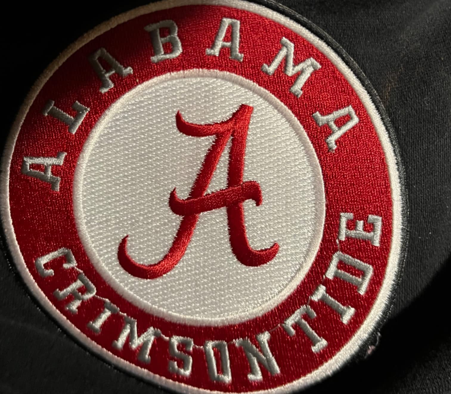 Amazon.com: Alabama Crimson Tide Round Logo Iron On Embroidered Patch X ...