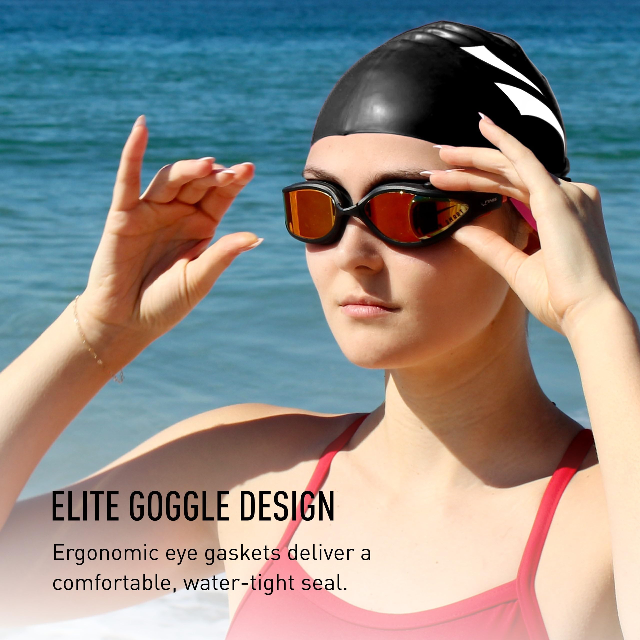 FINIS Smart Goggle Max Replacement - Smart Coach Not Included - Approved for USAT, PTO, World ...