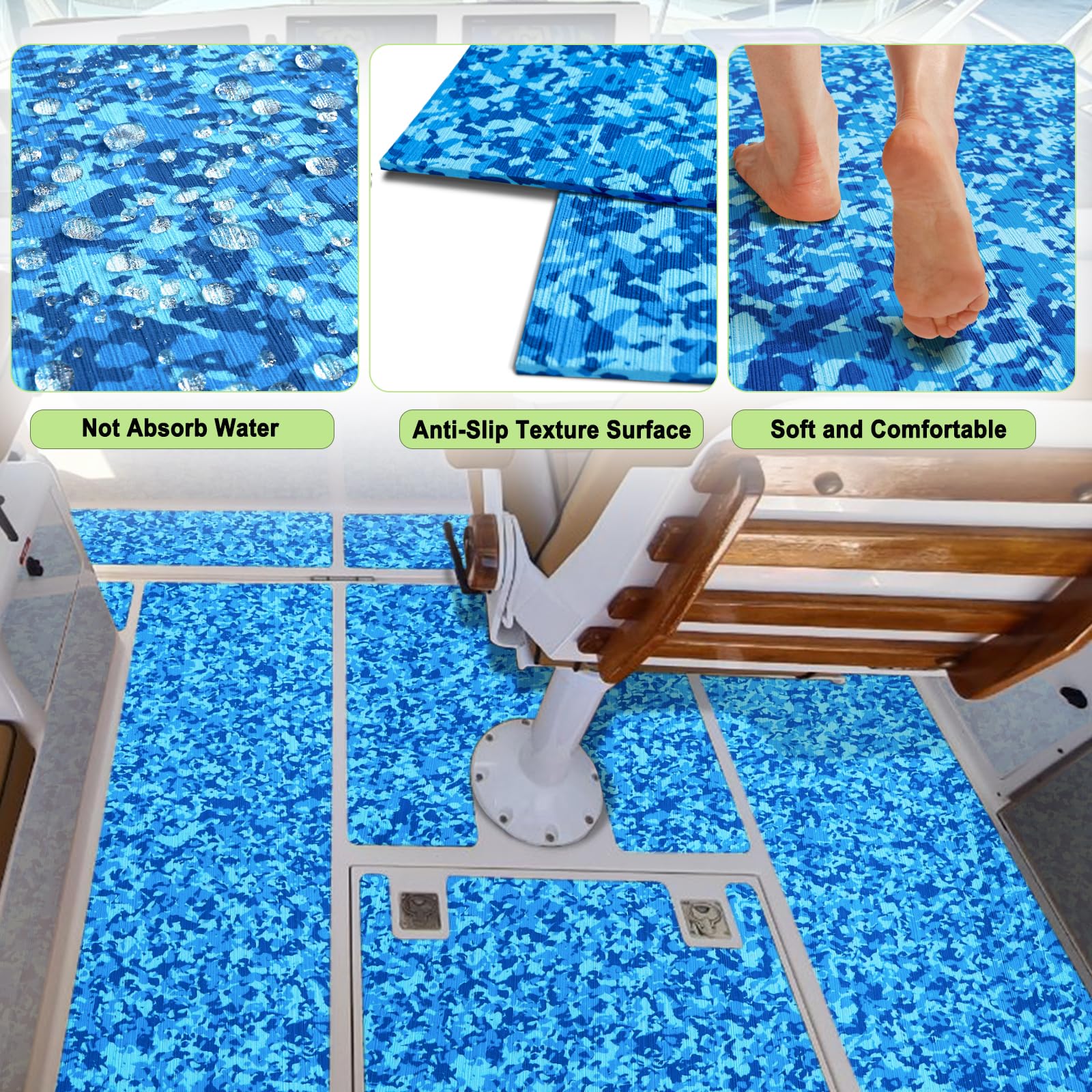 Snapklik.com : Boat Flooring EVA Foam Boat Decking Sheet Camo Marine ...