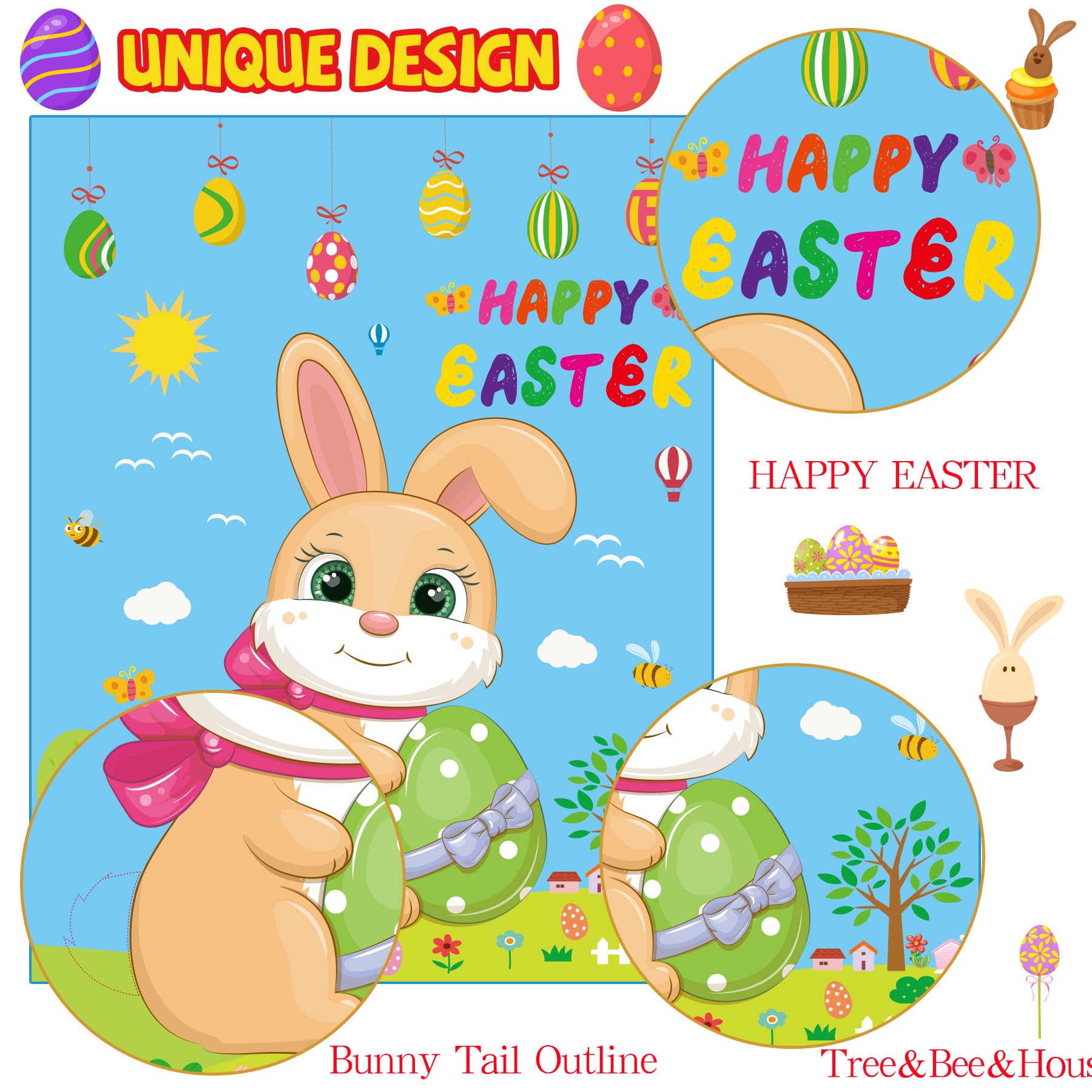 Snapklik.com : Easter Games For Kids Pin The Tail On The Bunny Easter ...