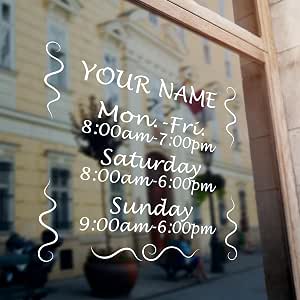 Amazon.com: Custom Yoga Sign with Business Hours and Personalized Name ...