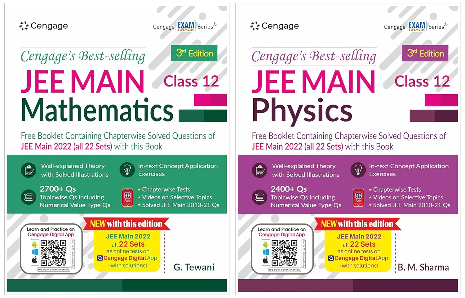 Buy JEE MAIN PHYSICS: CLASS 12, 3RD EDITION & JEE Main Mathematics ...
