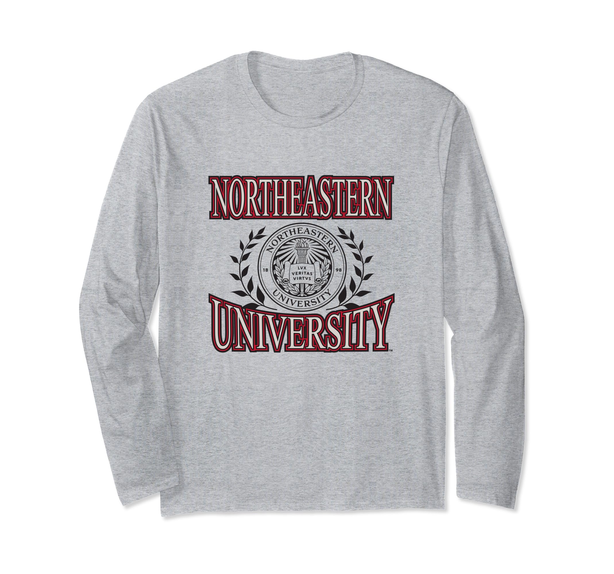 Amazon.com : Northeastern Huskies Laurels Logo Officially Licensed Long ...