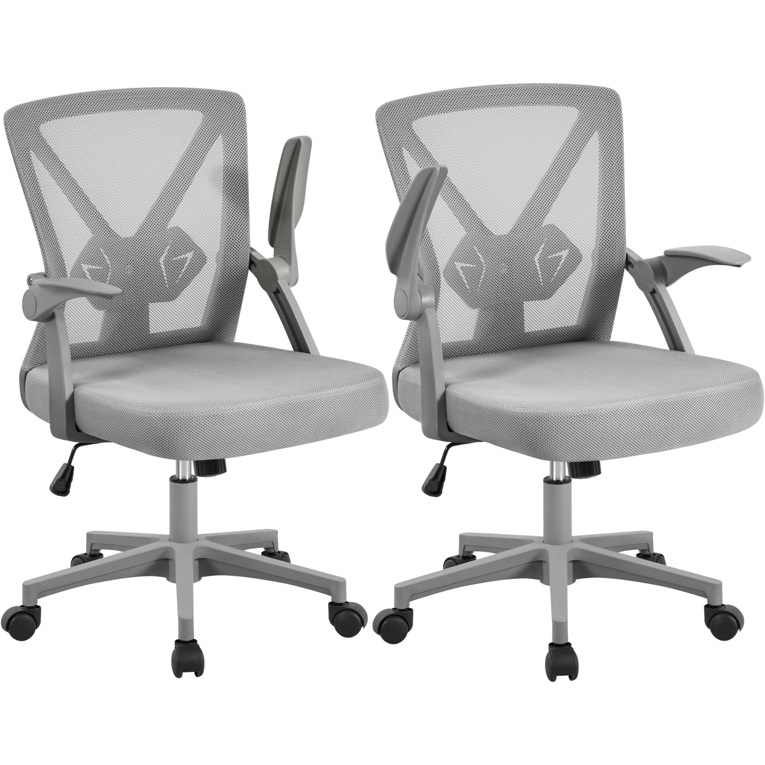 Amazon.com: Yaheetech Set of 2 Ergonomic Office Chair Swivel Desk Chair ...